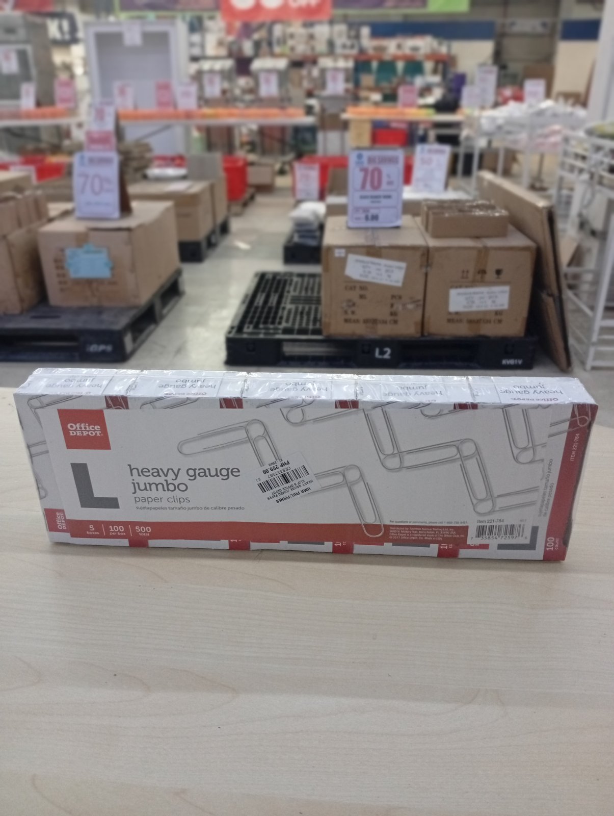 Heavy Gauge Jumbo Paper Clips 5Packs Office Depot | HMR Shop N' Bid