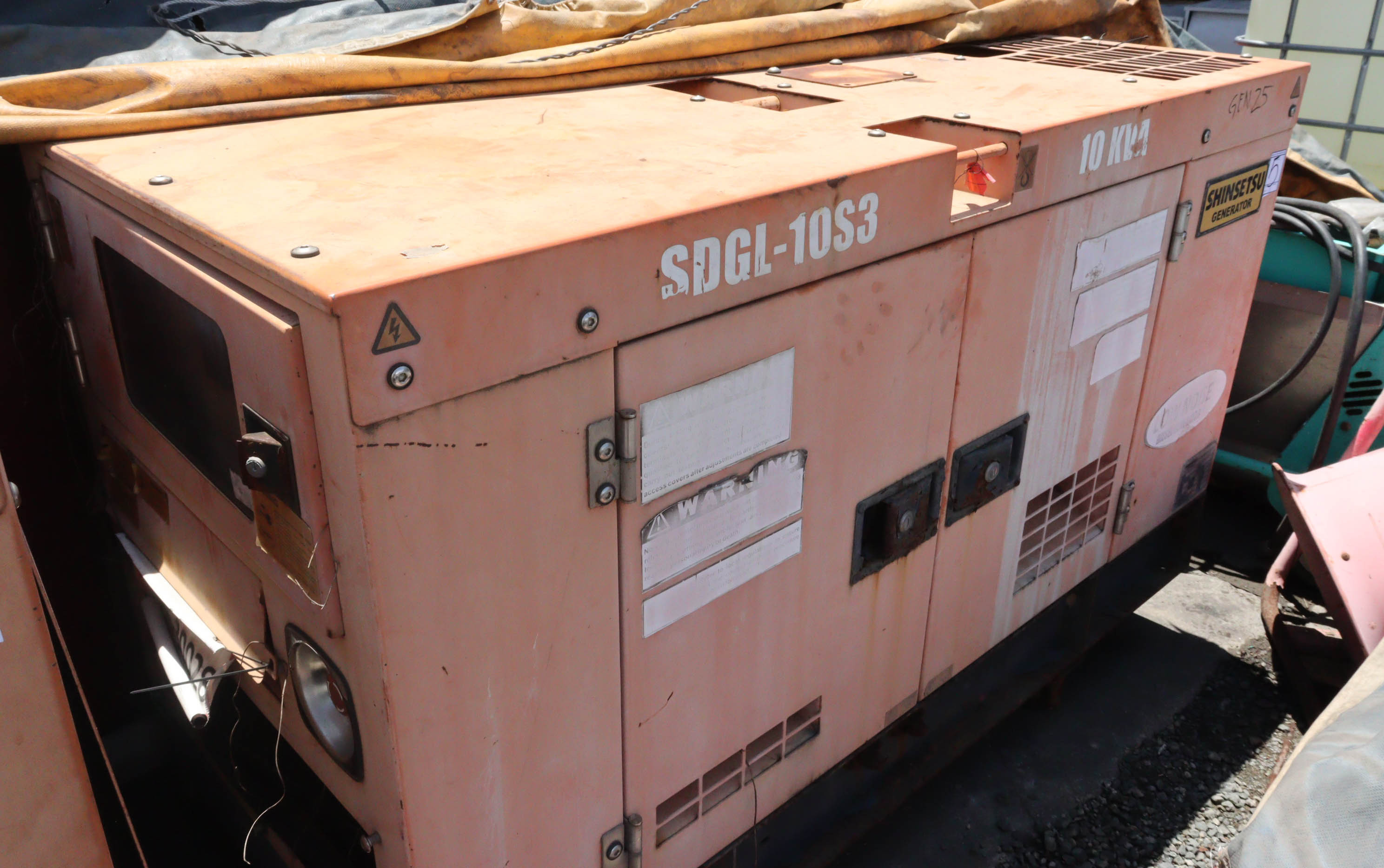 Shinsetsu 2014 Generator SDGL-10S3 — Lot 5 | HMR Shop N' Bid