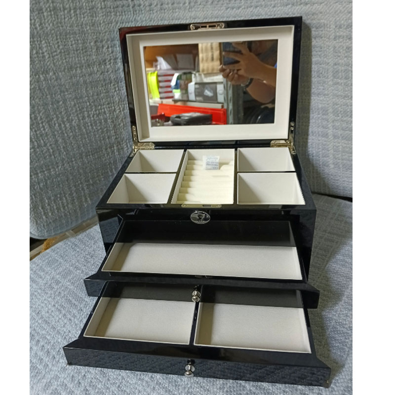 High Gloss Multi Drawer Jewelry Box | HMR Shop N' Bid
