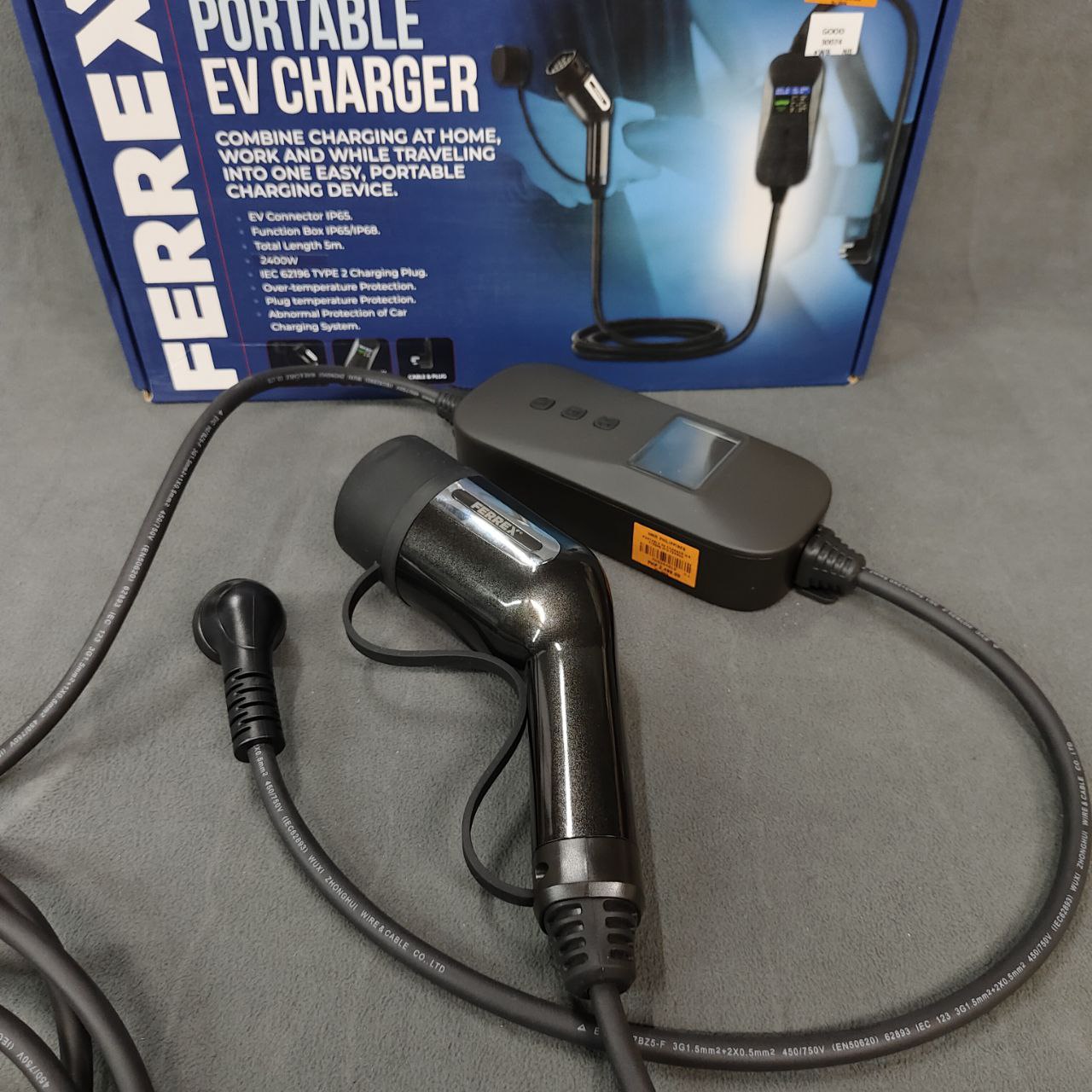 Ferrex Portable EV Charger 718696 H10 | HMR Shop N' Bid