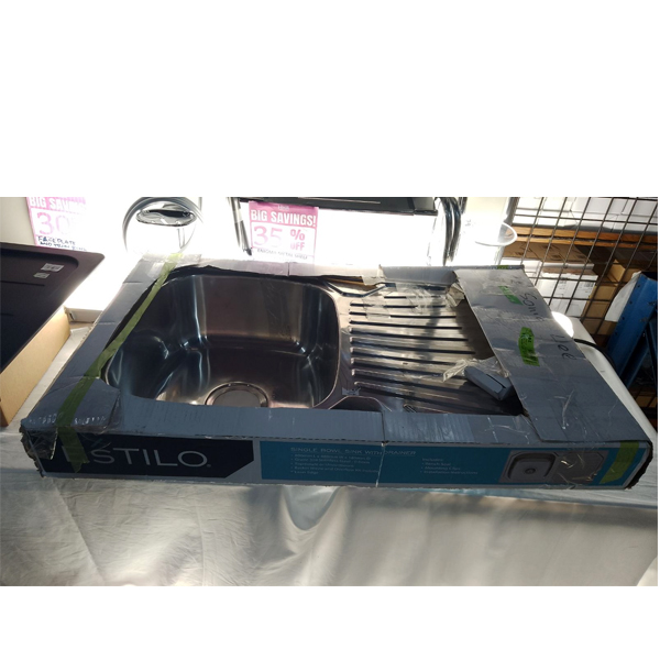 Estilo Single Bowl Sink with Drainer EST0281 | HMR Shop N' Bid