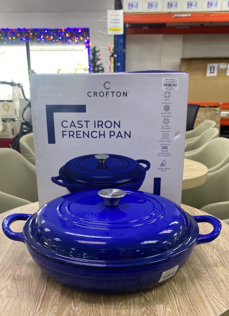 Crofton Cast Iron French Pan 32cm 3.5l 845261 | HMR Shop N' Bid