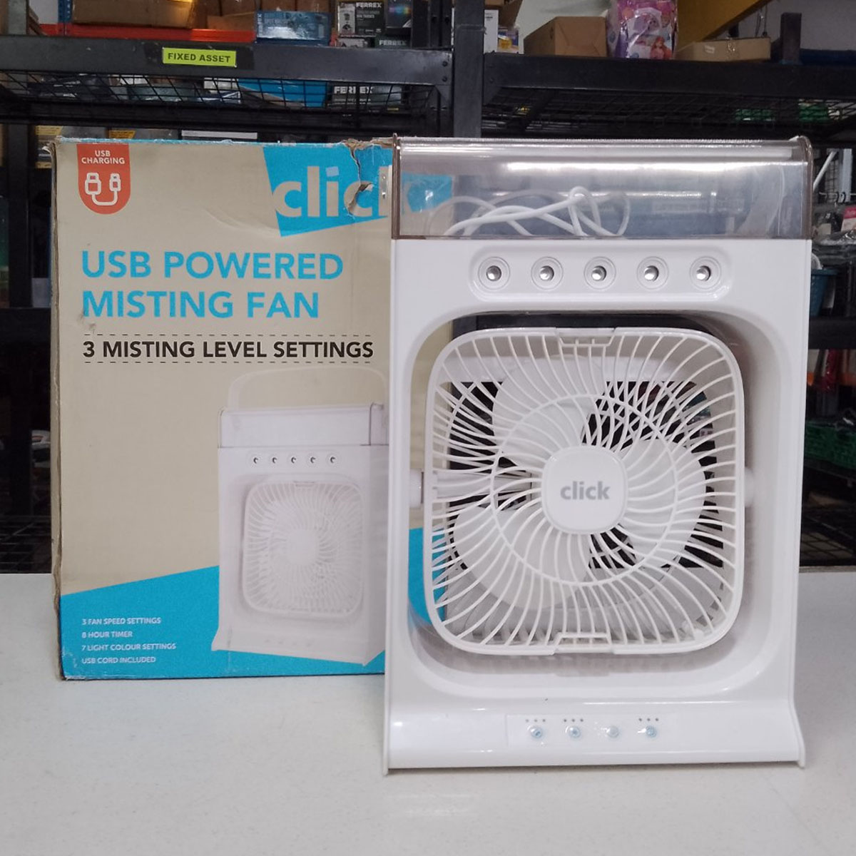 Click USB Powered Misting Fan NUMF100 | HMR Shop N' Bid