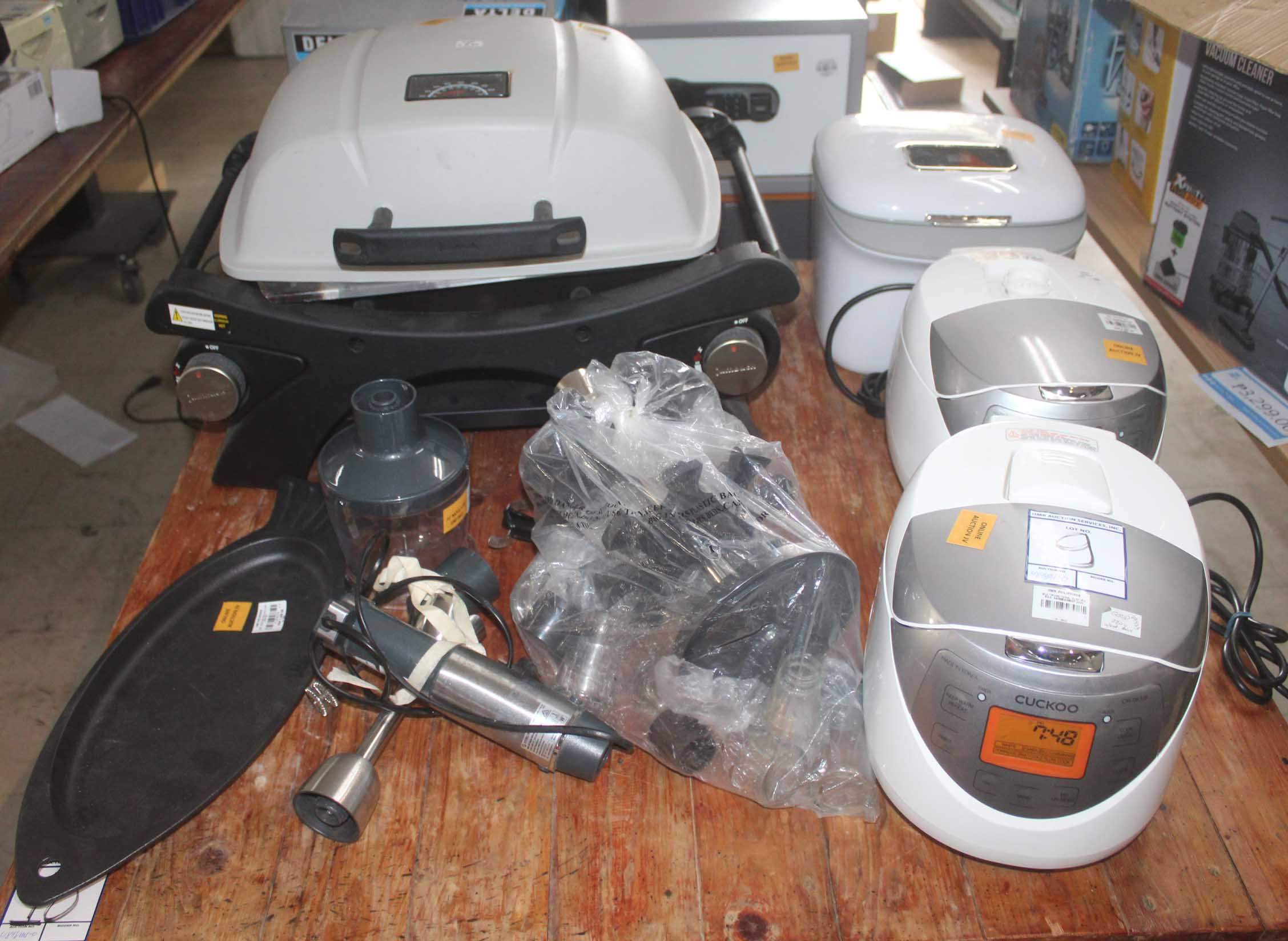 Portable 2 Burner Grill, Rice Cooker, Spice Jar Set, Cast Iron Fish Pan ...