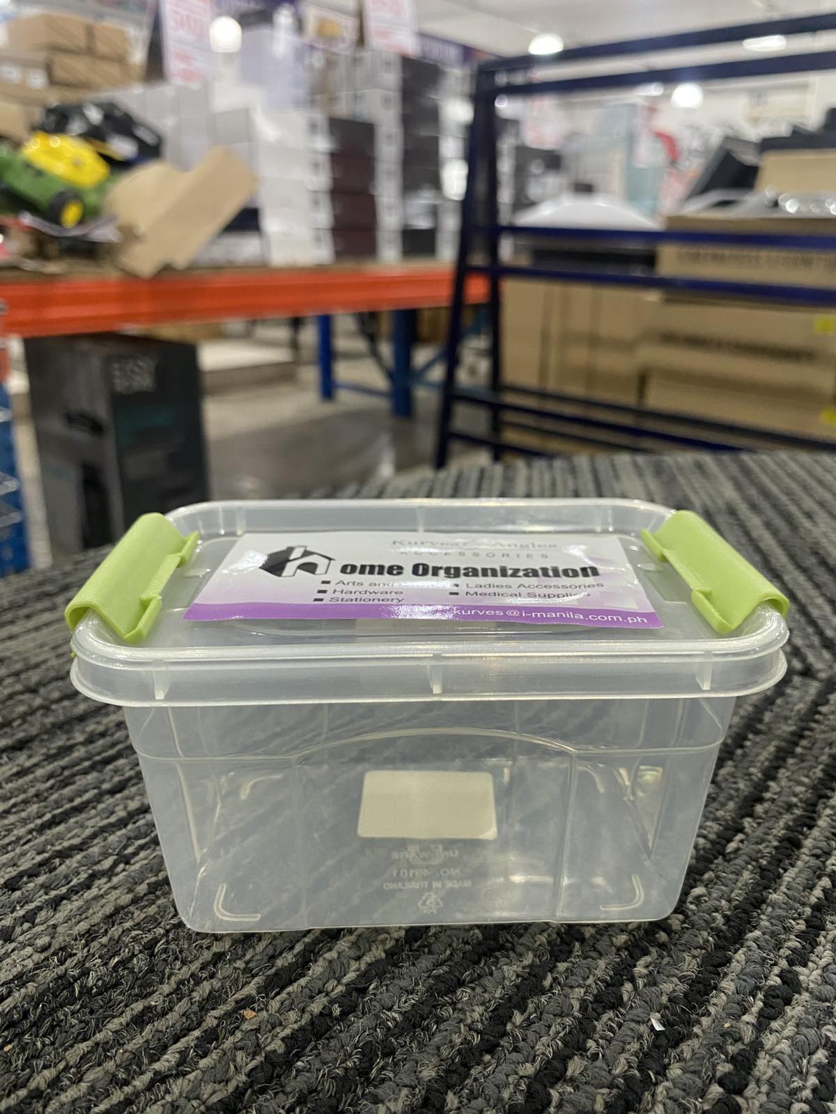 Kurves & Angles Plastic Clip Lock Mini Storage Box 49101 | HMR Shop N' Bid