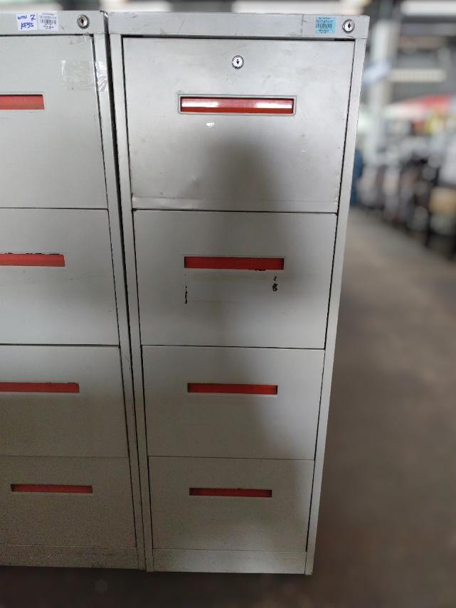 Steel Filing Cabinet Vault Top 3 Drawer 18.5X24.5X53in (Used, no Key ...