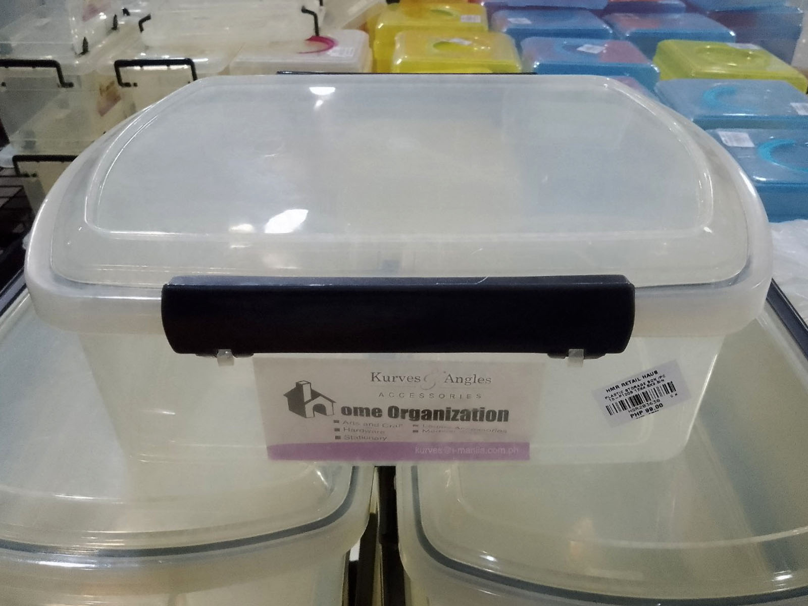 Kurves Angles Plastic Storage Box 10-P100S 13X4.5X9.5IN | HMR Shop N' Bid