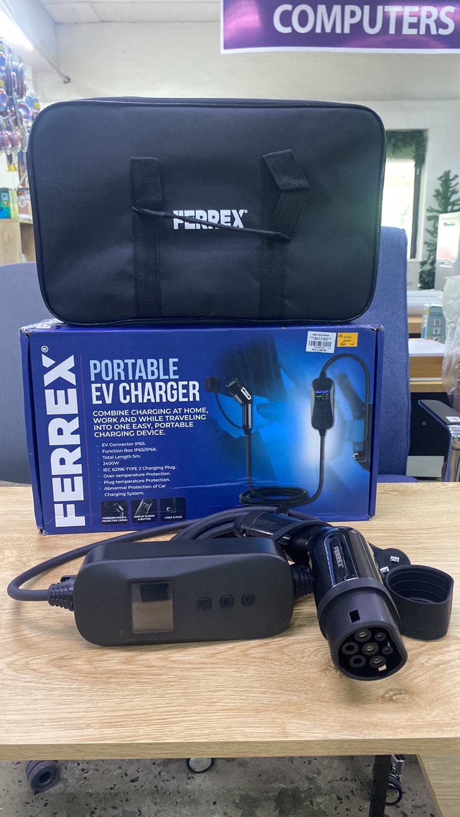 Ferrex Portable Ev Charger H10 718696 | HMR Shop N' Bid