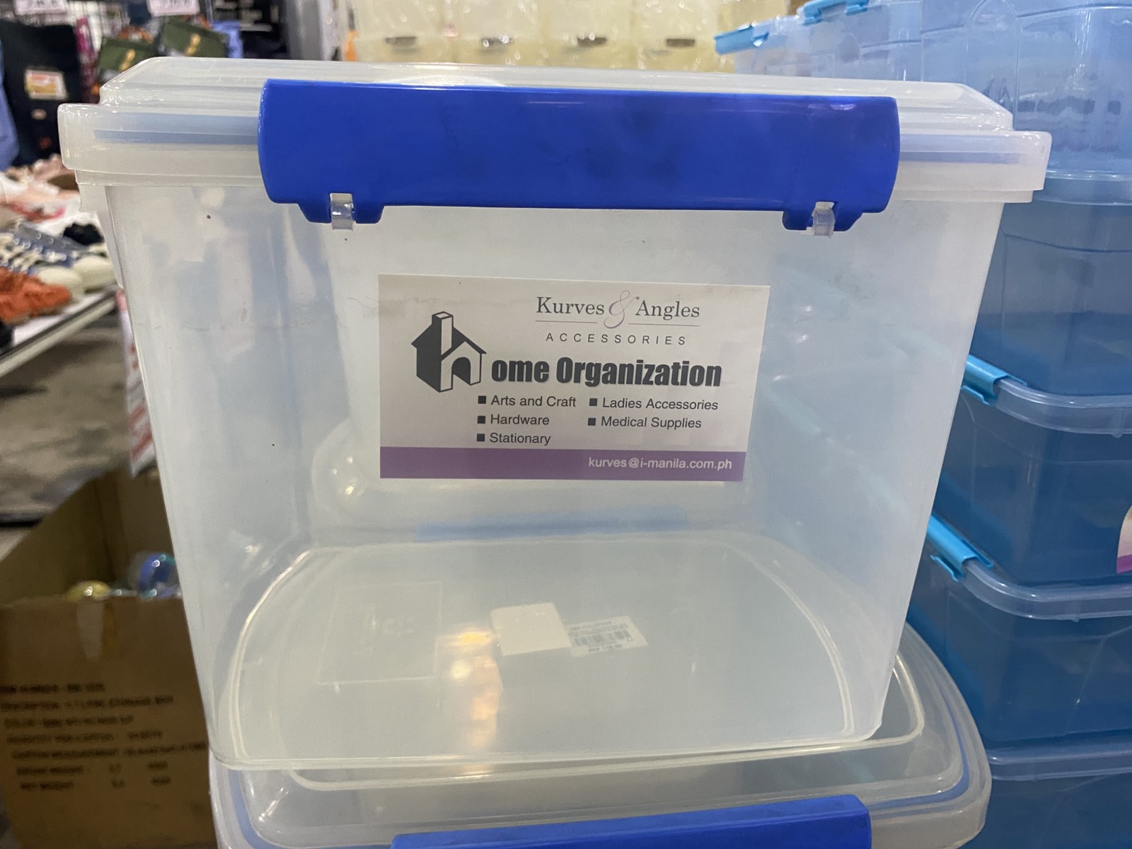 Kurves & Angles Plastic Seal Stocker Box Big P-1004 | HMR Shop N' Bid