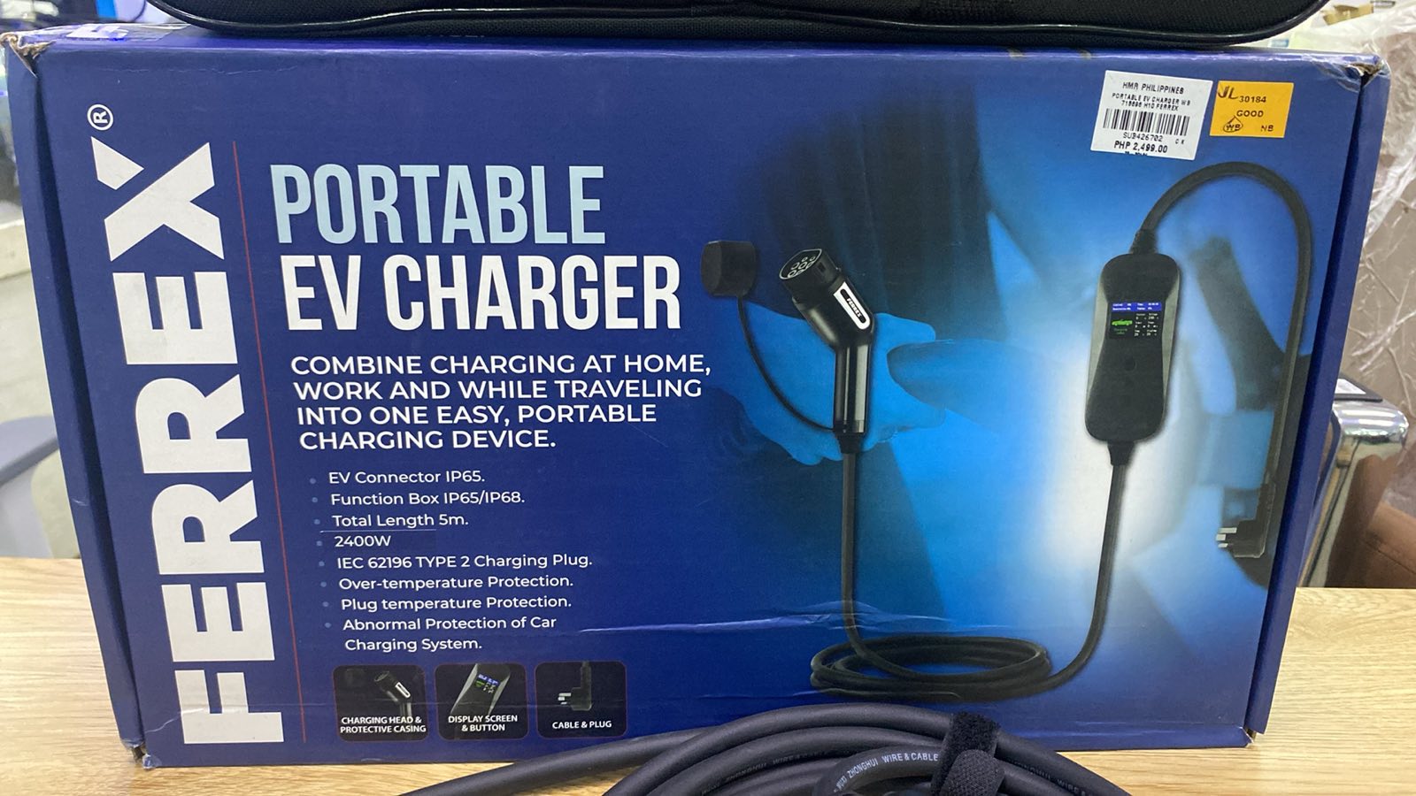 Ferrex Portable Ev Charger H10 718696 | HMR Shop N' Bid