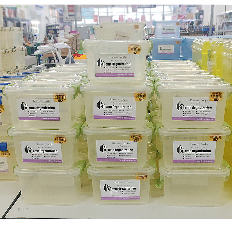 Plastic Storage Box With Handle 8x5.5x4.5 In ( Mint Green ) | HMR Shop ...