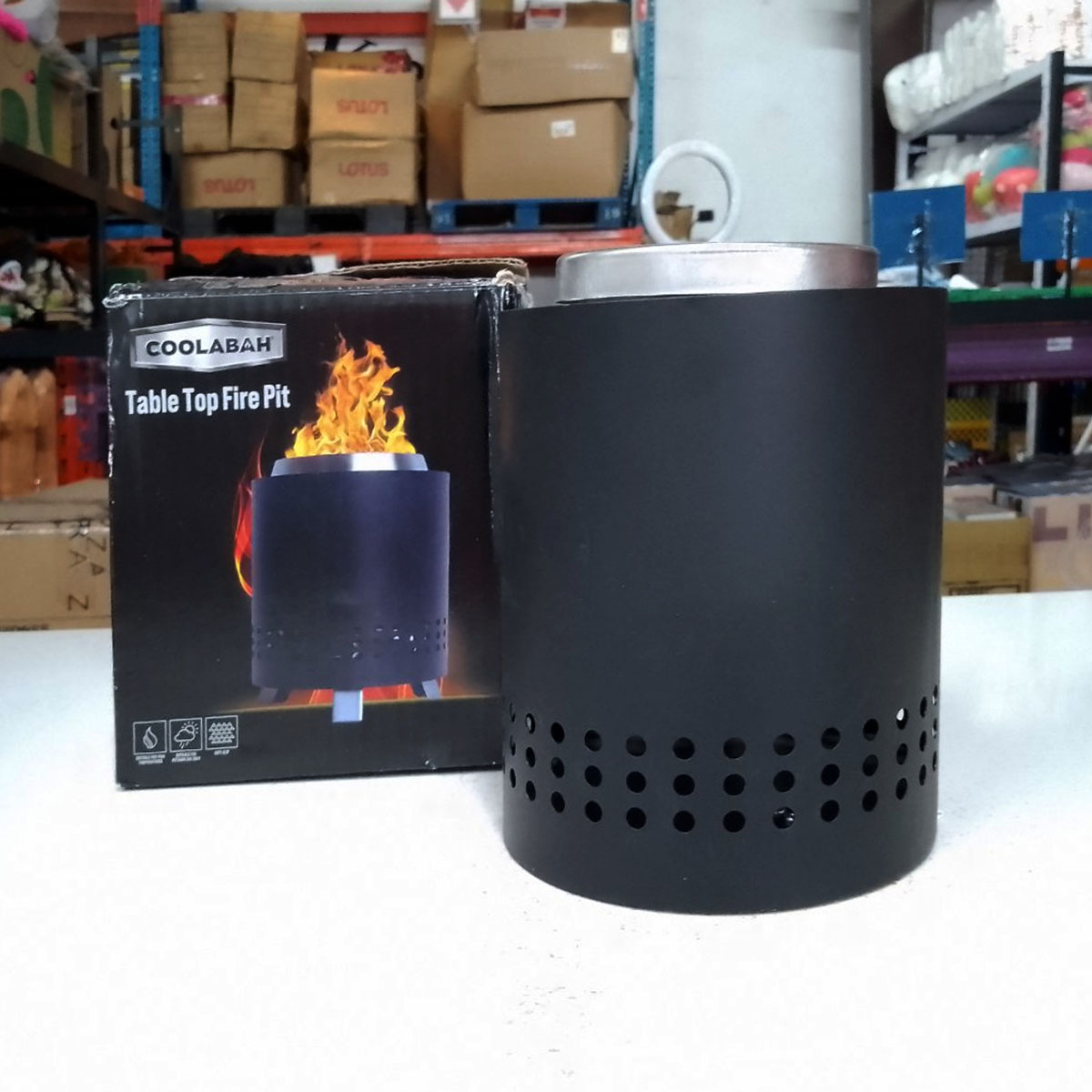 Coolabah Table Fire Pit SKY1420C | HMR Shop N' Bid