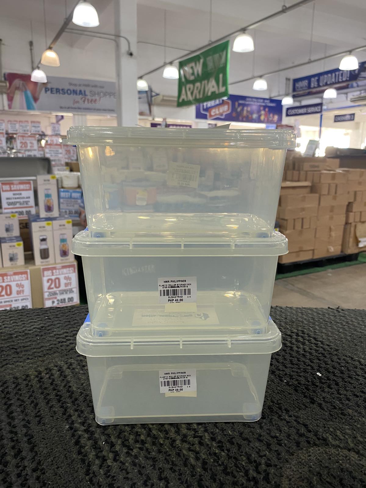 Kurves & Angles Plastic Roller Storage Box 4765 8x5x4in | HMR Shop N' Bid
