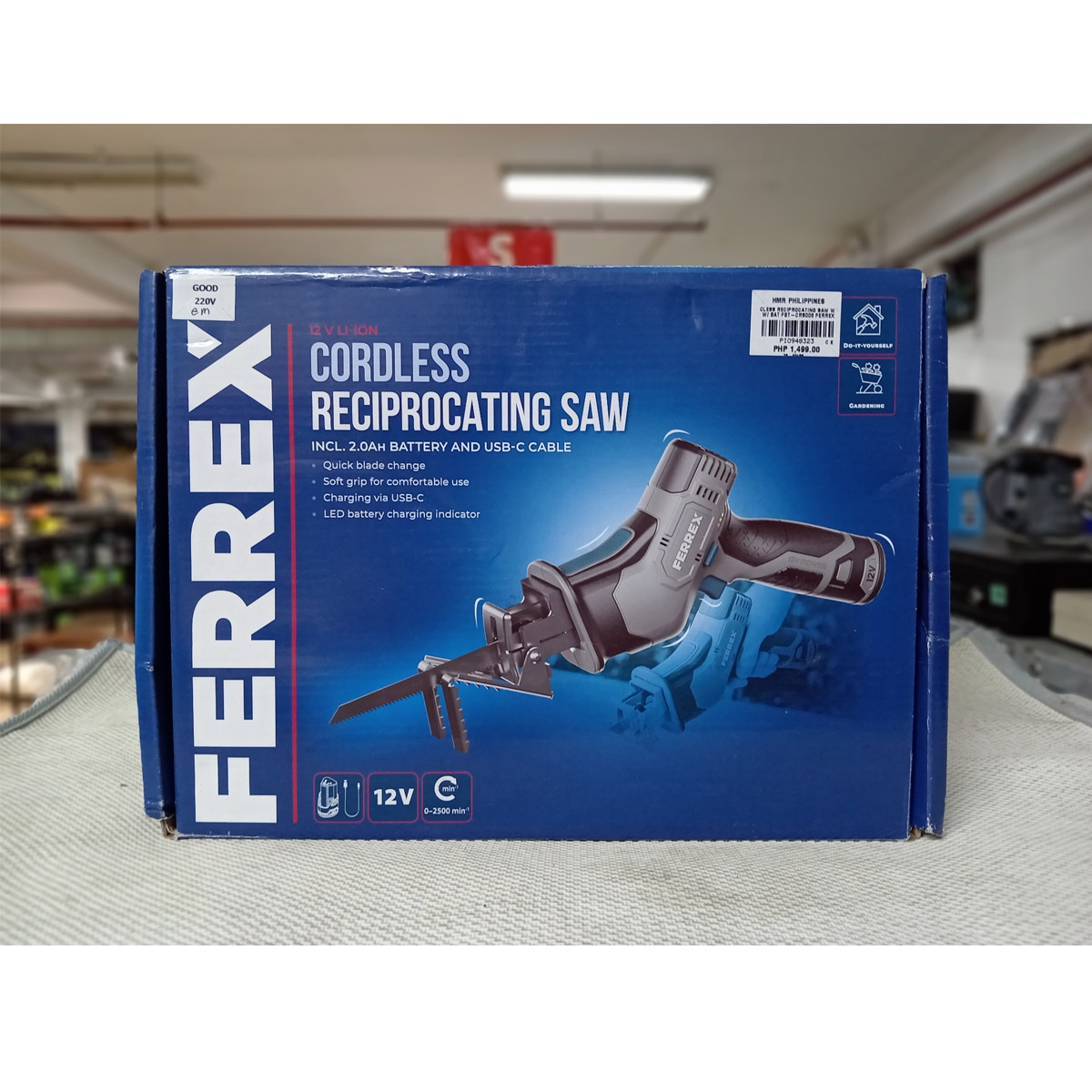 Ferrex 12V Cordless Reciprocating Saw FBT-CRS0006 | HMR Shop N' Bid