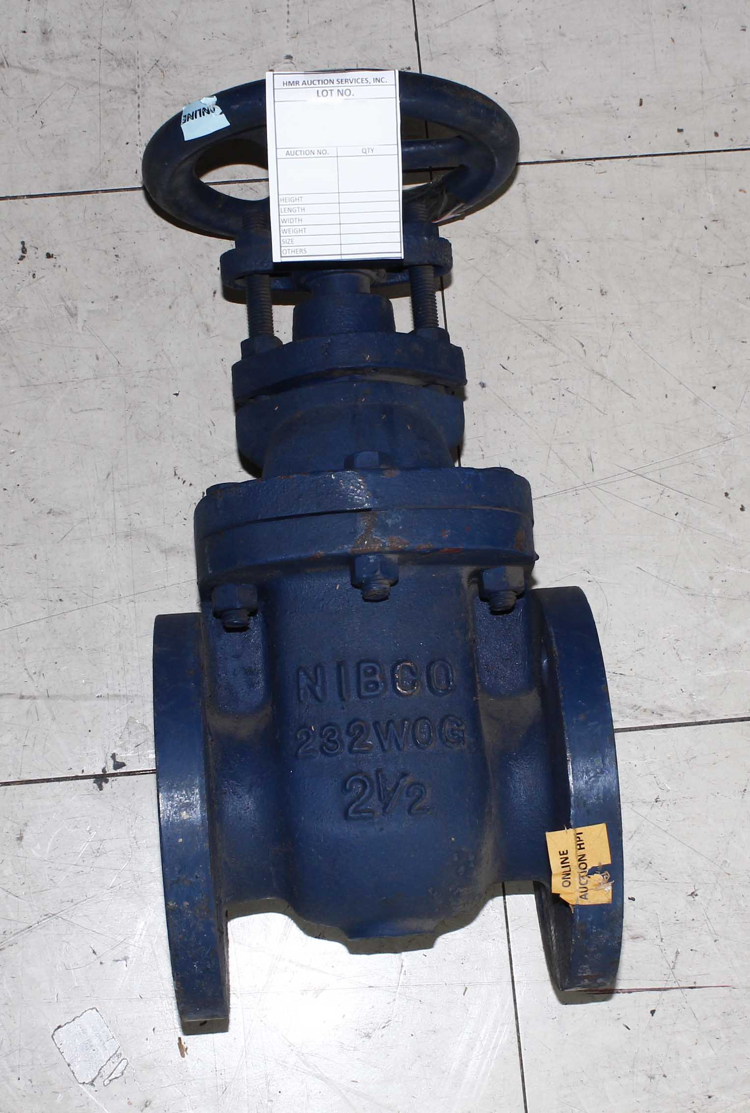 NIBCO 2 1/2" 232W0G Flanged Resilient Wedge Gate Valve - NIBCO 2 1/2 ...