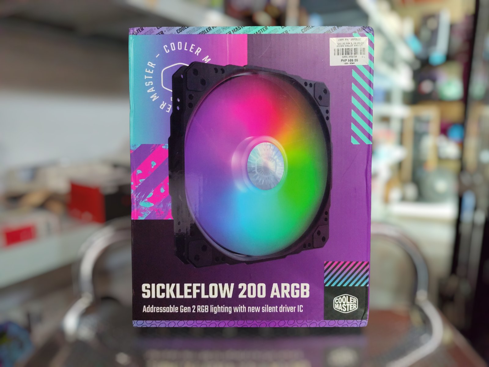 Cooler Master ARGB LED Fan Sickleflow 200mm (Sealed) | HMR Shop N' Bid