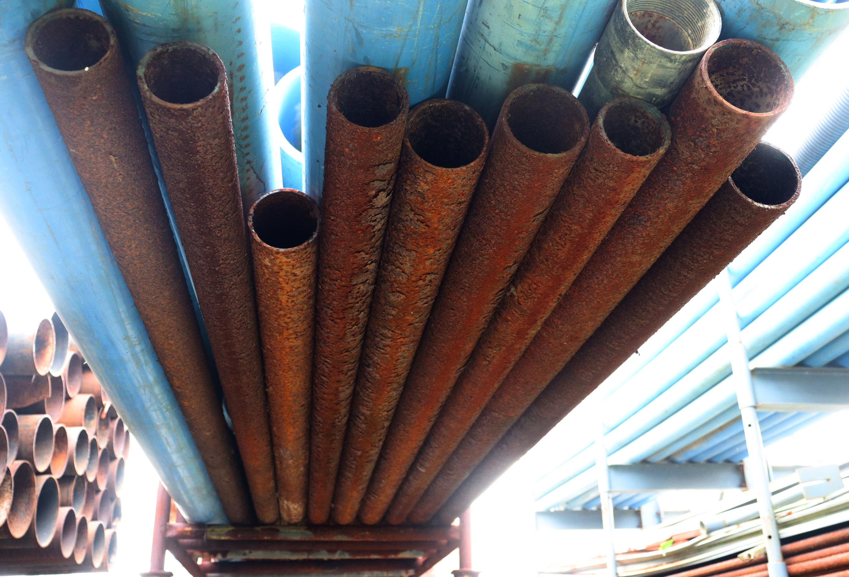 Angle Bar, Metal Spandrel, Fireproof Door and Assorted Metal Pipes (1 ...
