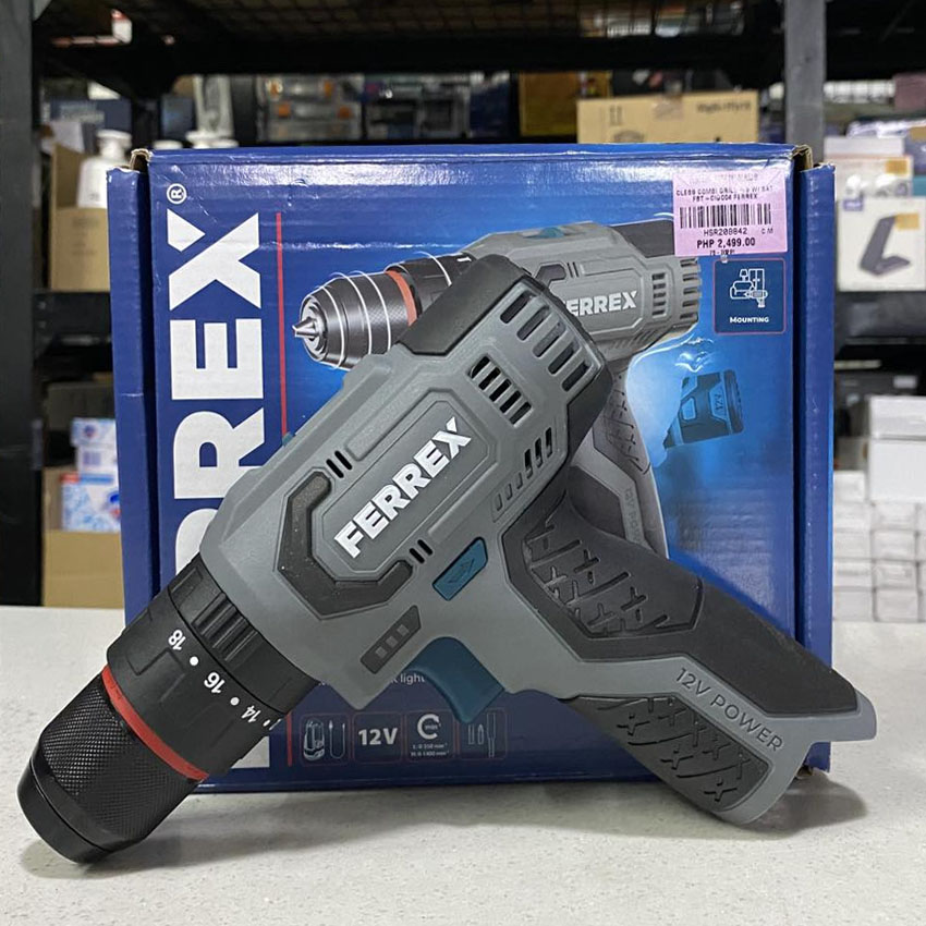 Ferrex Cordless Combi Drill FBT-CID004 | HMR Shop N' Bid