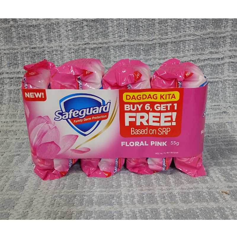 Safeguard Family Germ Protection Floral Pink Bar Soap (7-Piece Pack ...