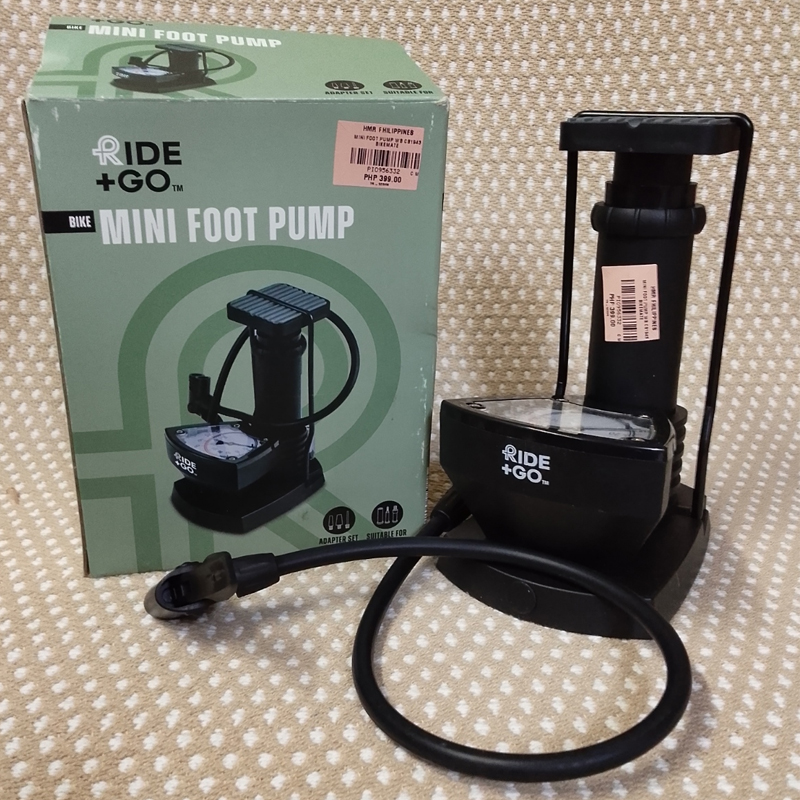 Ride+Go / Bikemate Mini Foot Pump CB1943 | HMR Shop N' Bid