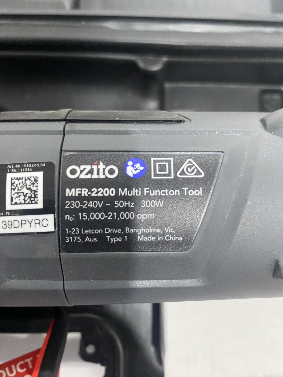 Ozito Multifuntion Tool Used Mfr-2200 | HMR Shop N' Bid