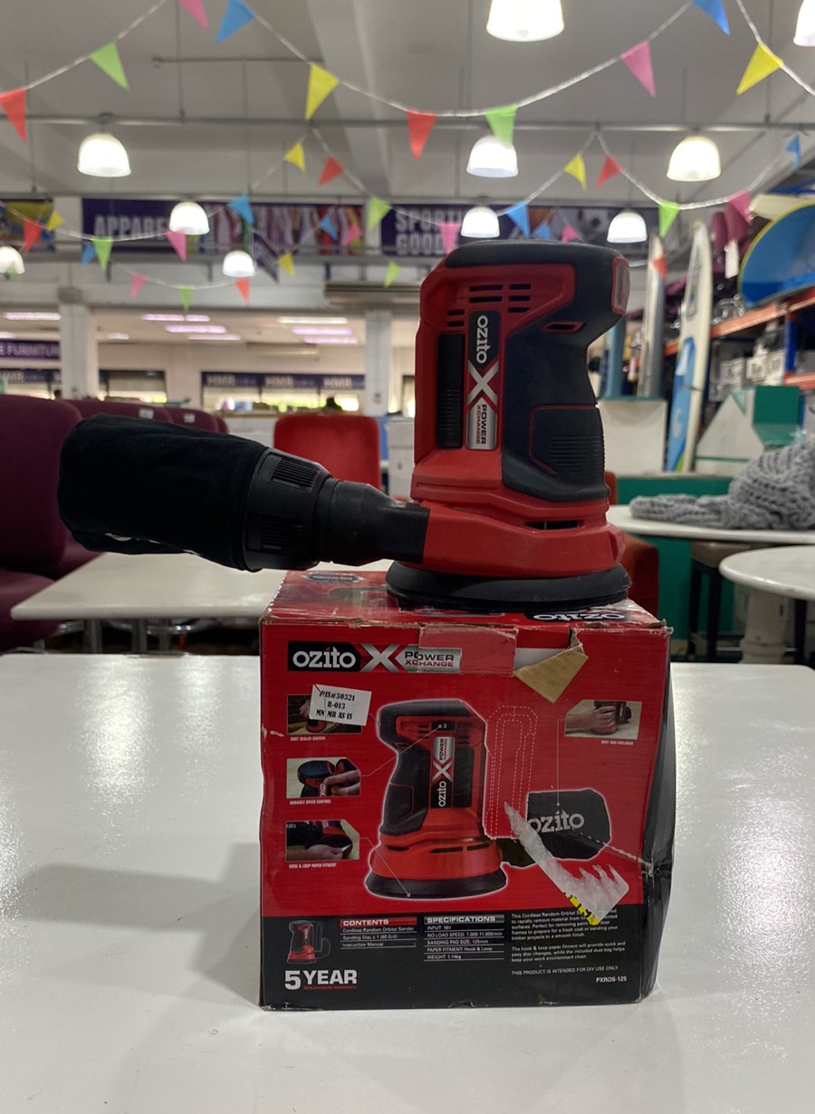 Ozito Random Orbital Sander 18v Pxros-125 | HMR Shop N' Bid