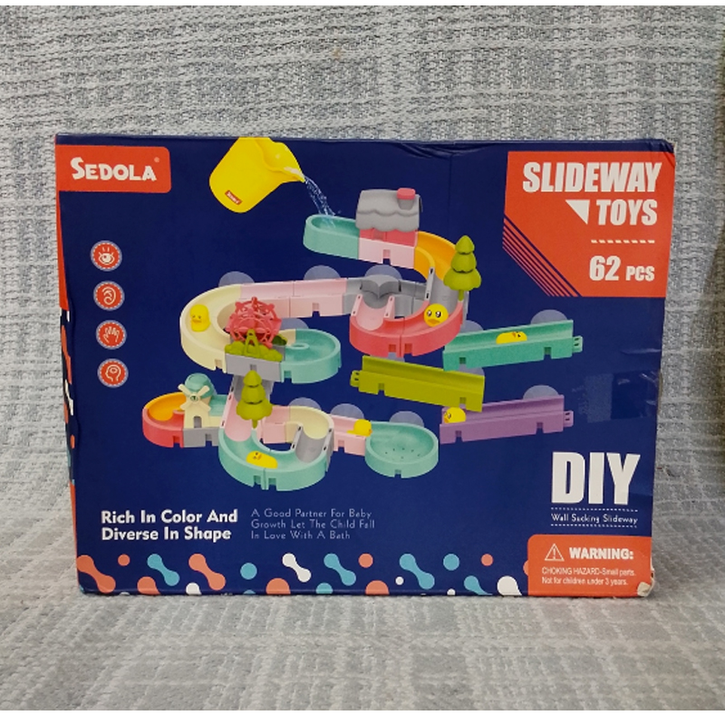 Sedola DIY Wall-Sucking Slideway Bath Toy Set | HMR Shop N' Bid