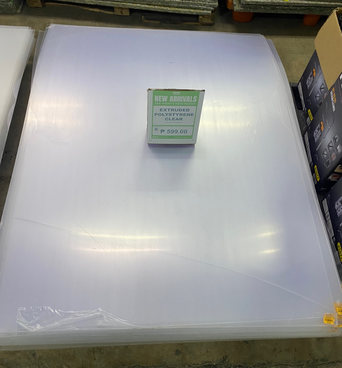 Extruded Polystyrene Clear 1.5x1220x1630mm Bl | HMR Shop N' Bid