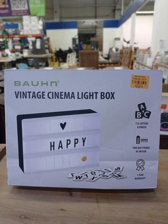 Bauhn Vintage Cinema Light Box ALEDNB-0825-L | HMR Shop N' Bid