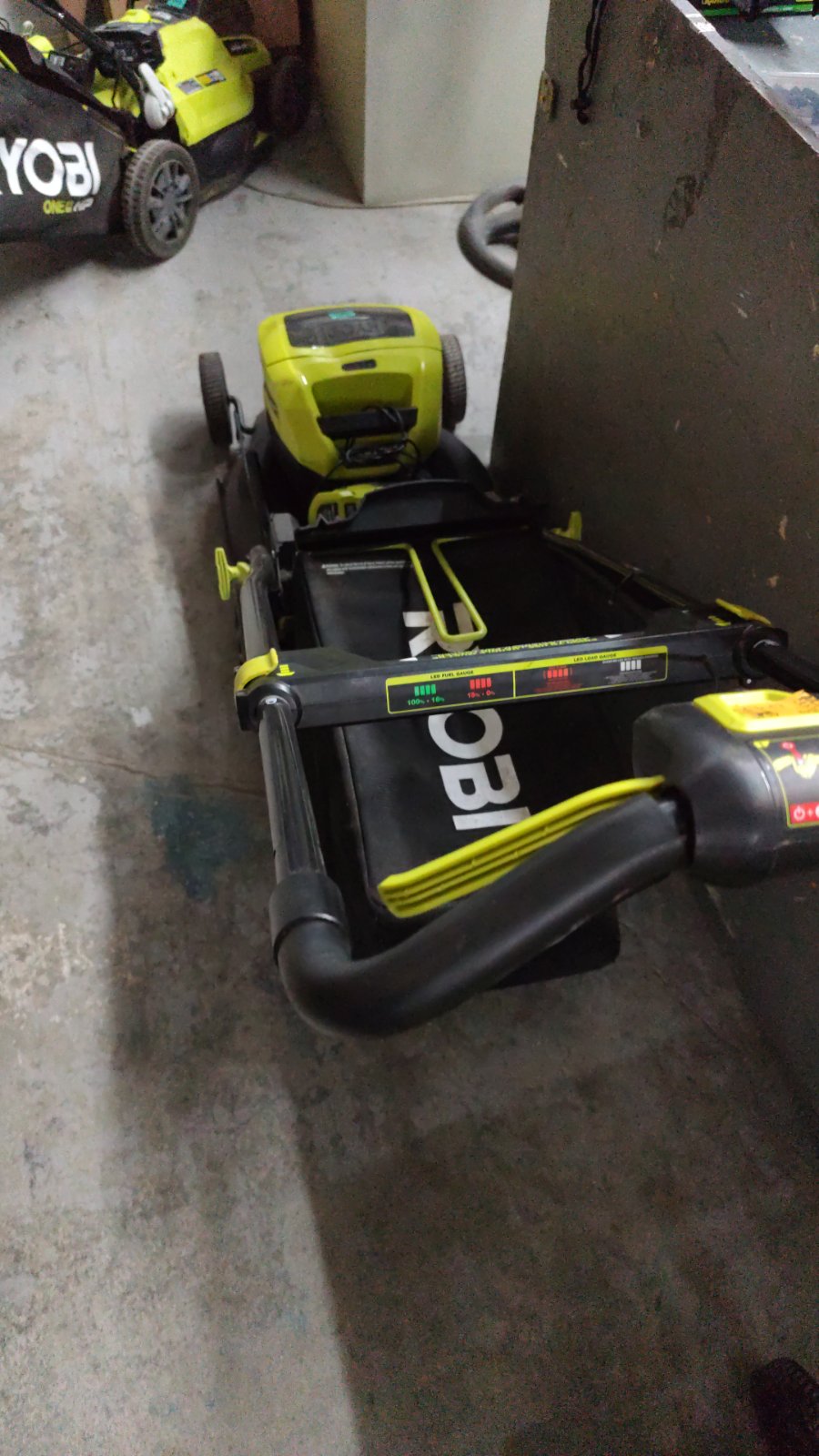 Ryobi Cordless Lawn Mower with Catcher OLM1840B (Used, with Battery and ...