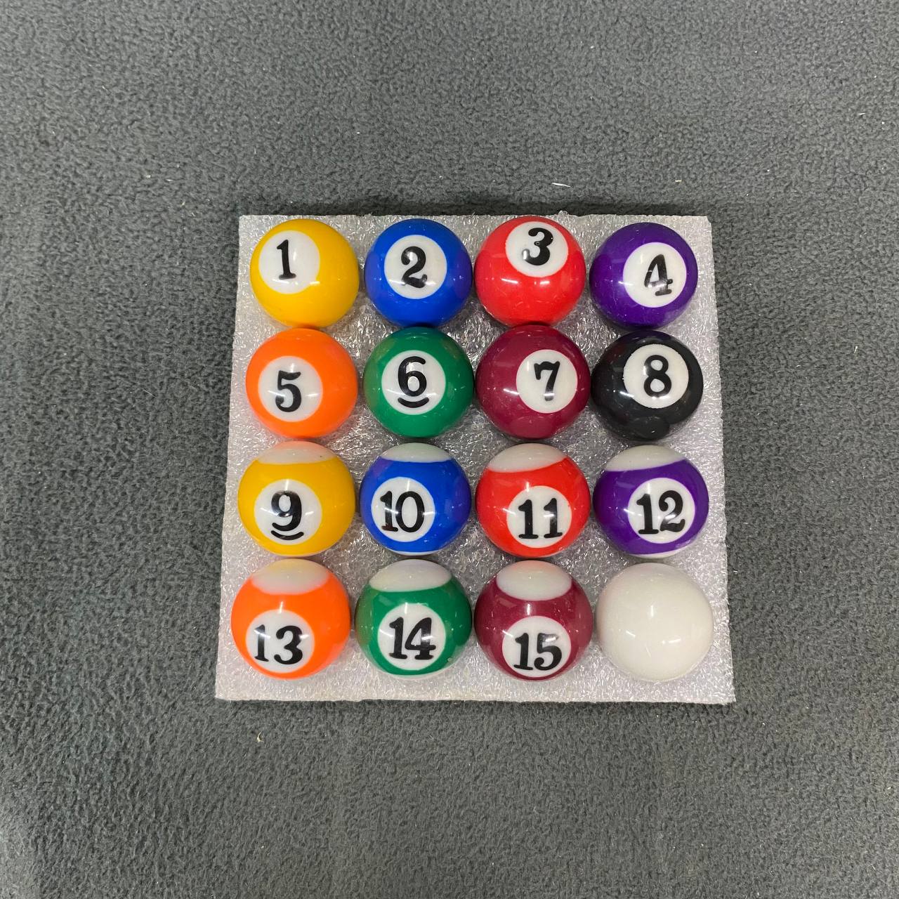 Mini Billiard Balls 16pcs | HMR Shop N' Bid
