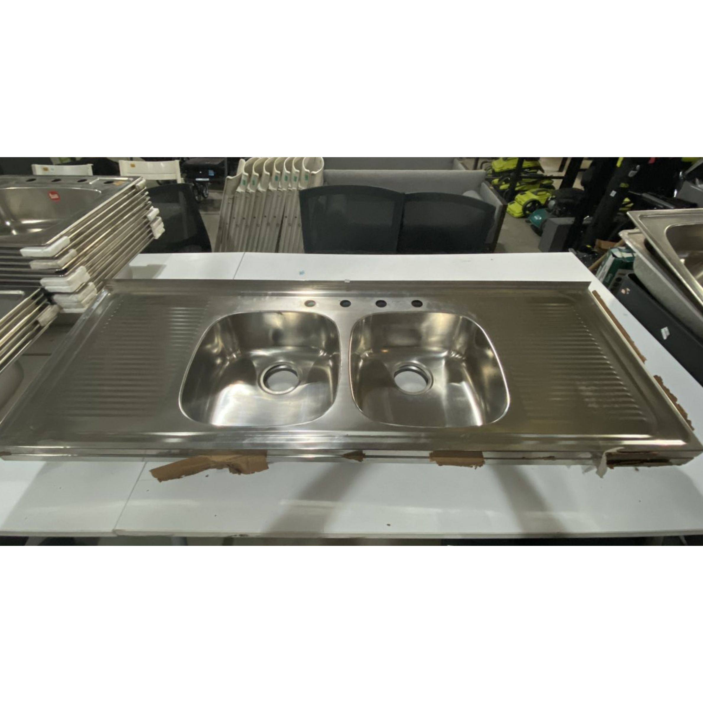 Double Sink with Dish Dryer Board | HMR Shop N' Bid