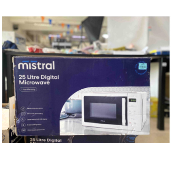 Mistral 25 Litre Digital Microwave | HMR Shop N' Bid